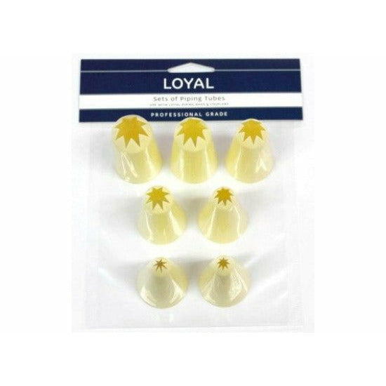 Pastry Tube Plastic Set - Stars 7pk – Merryday - Cake Decorating Supplies